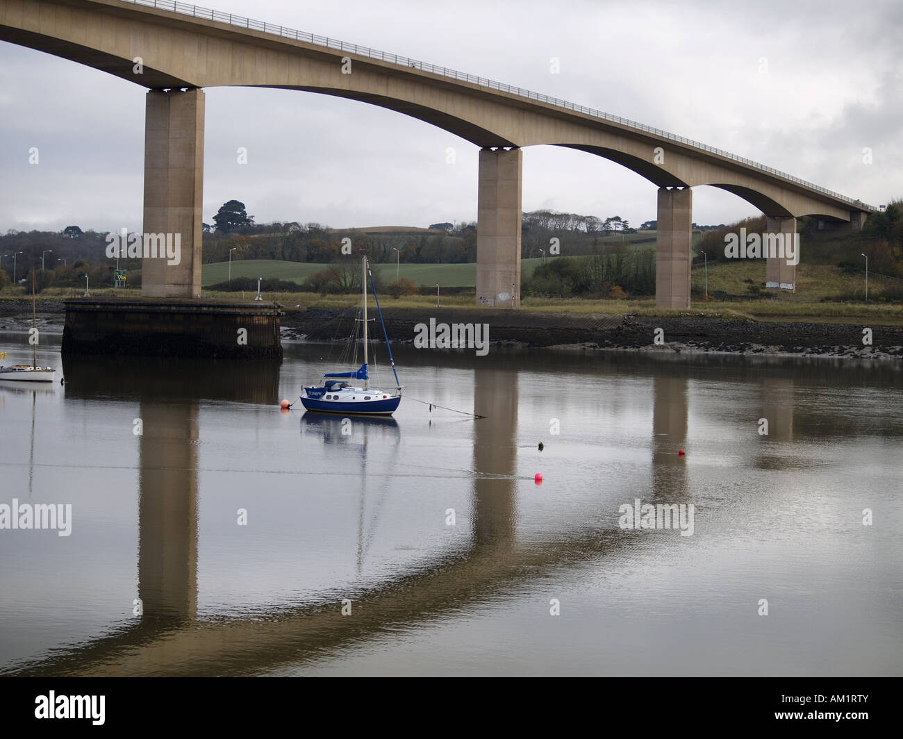 The A39 Torridge Bridge Stock Photo - Alamy
