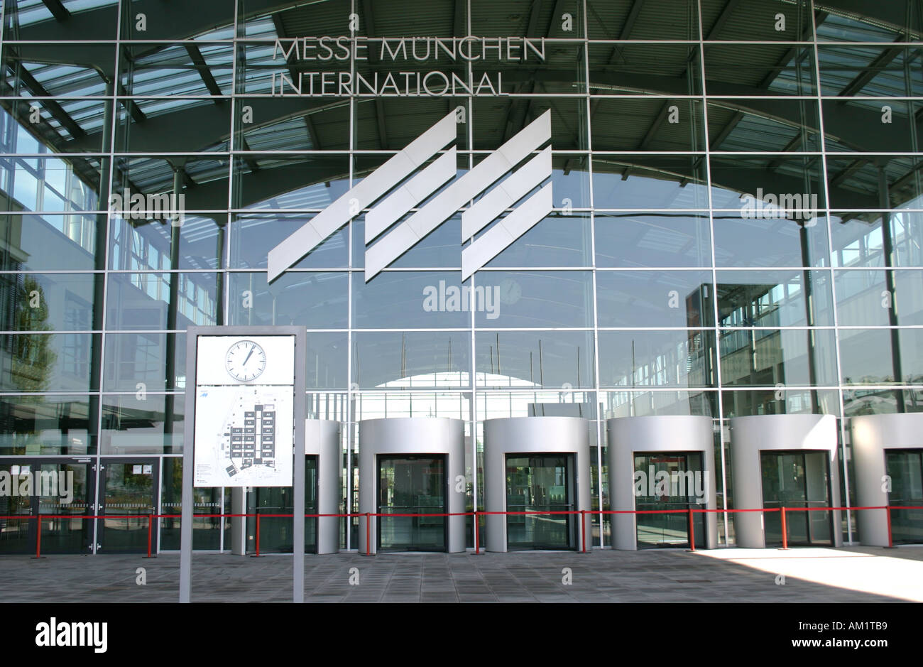 Entrance Trade Fair Centre Munich Muenchen Riem Bavaria Germany Stock ...