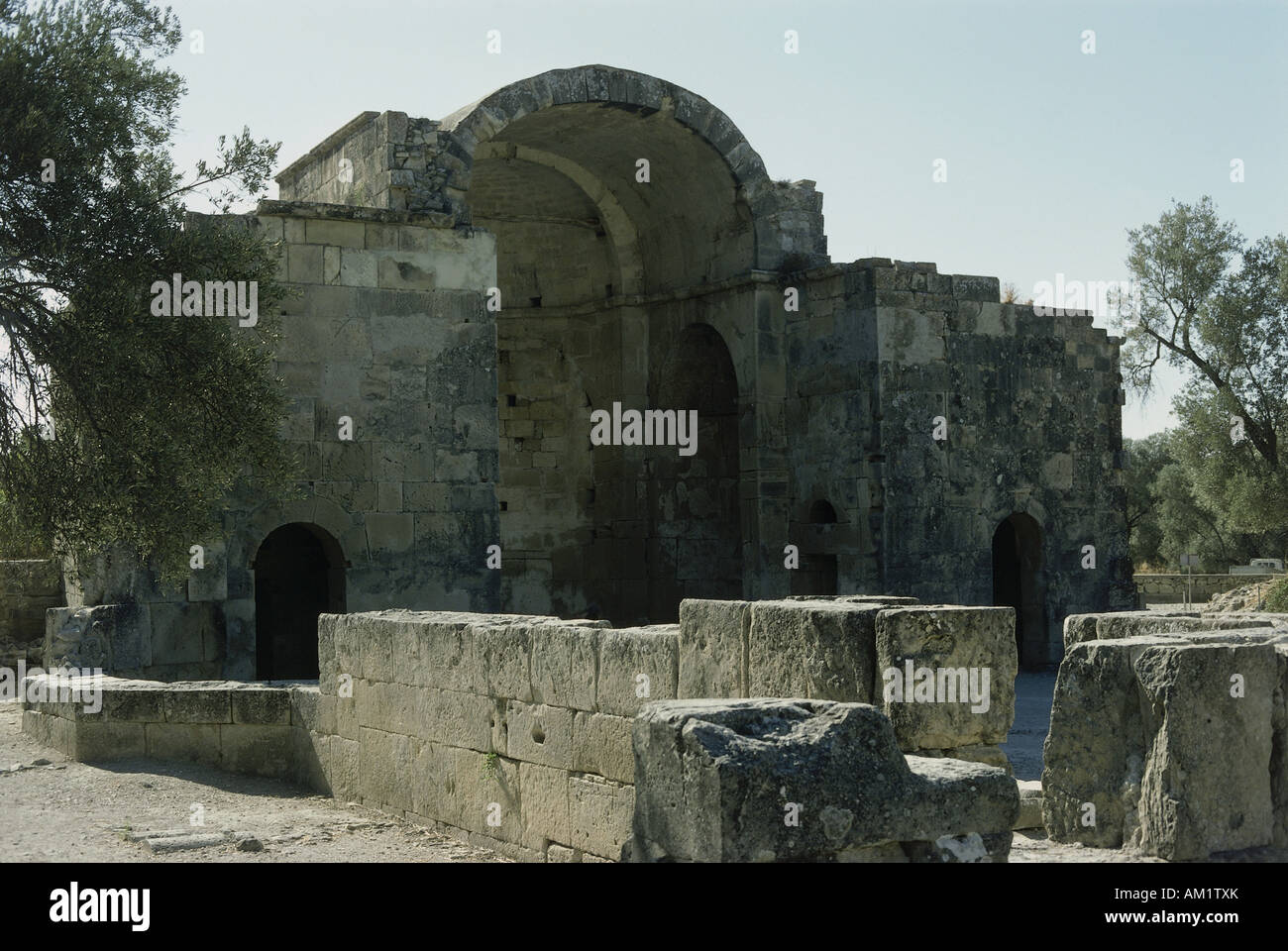 geography/travel, Crete, Gortyn, Basilica of Saint Titus, built in the ...