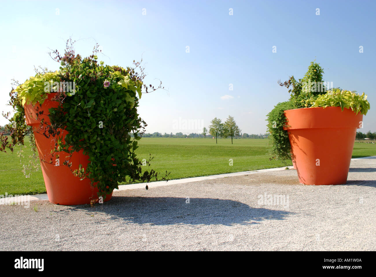 huge lifesize orange flower pots at Federal Garden Exhibition Show 2005 ...