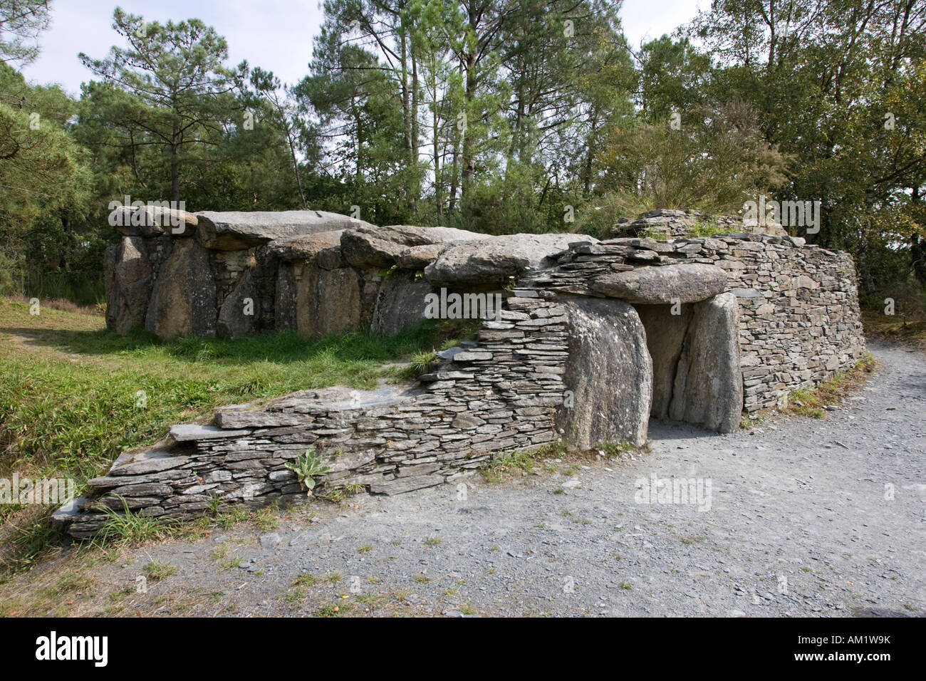 Dolmen prehistoric tomb or funeral chamber Dinosaur Park Malansac ...