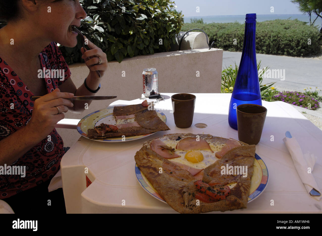 egg ham gallet traditional charentais france french food cuisine ...