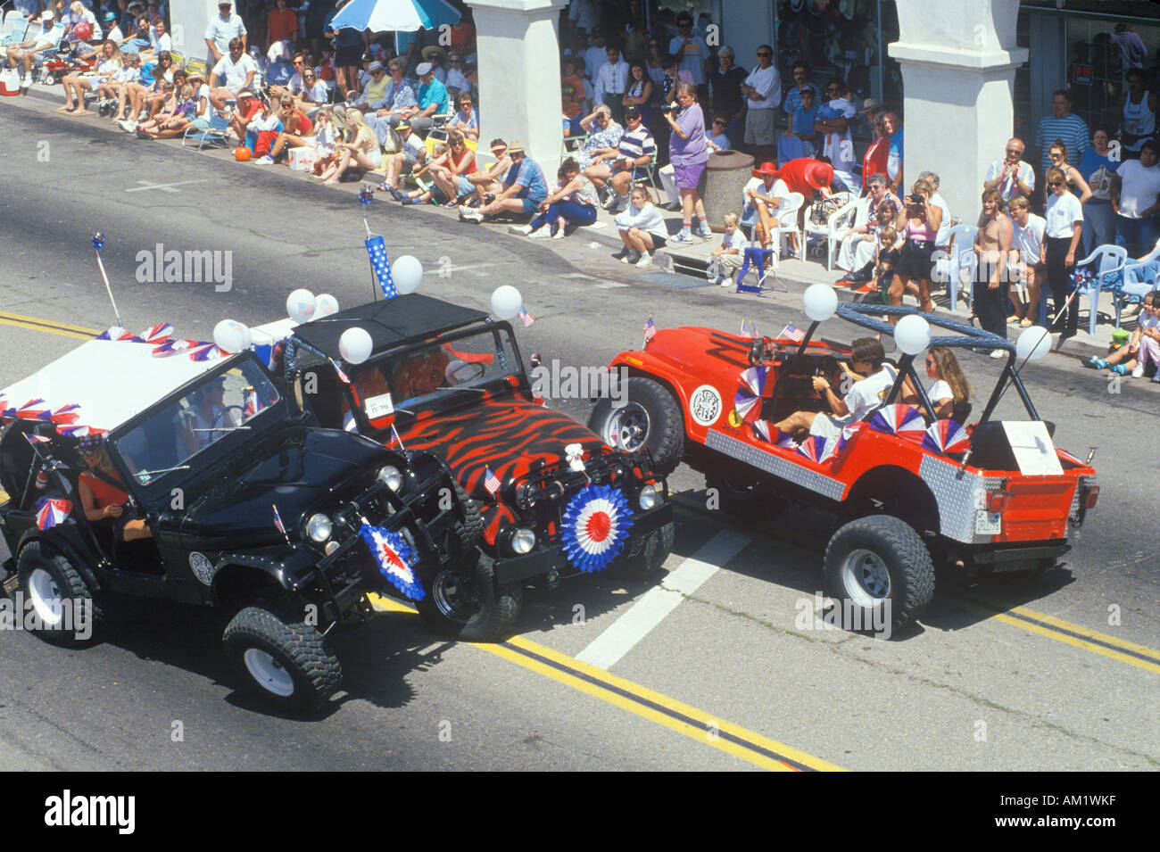 Jeeps in July 4th Parade Ojai California Stock Photo - Alamy