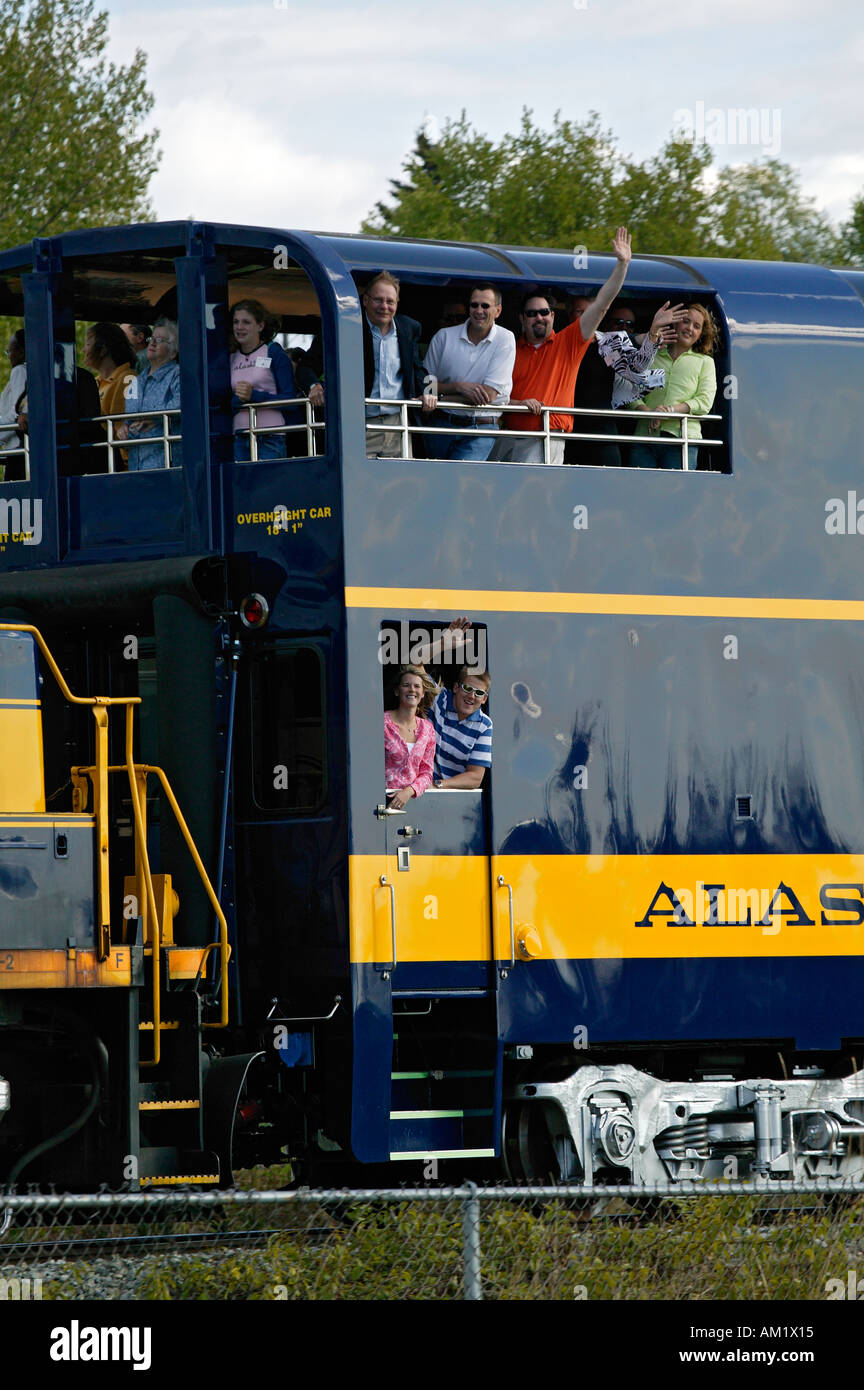 The first class passenger railcar on the Alaska Railroad Anchorage ...