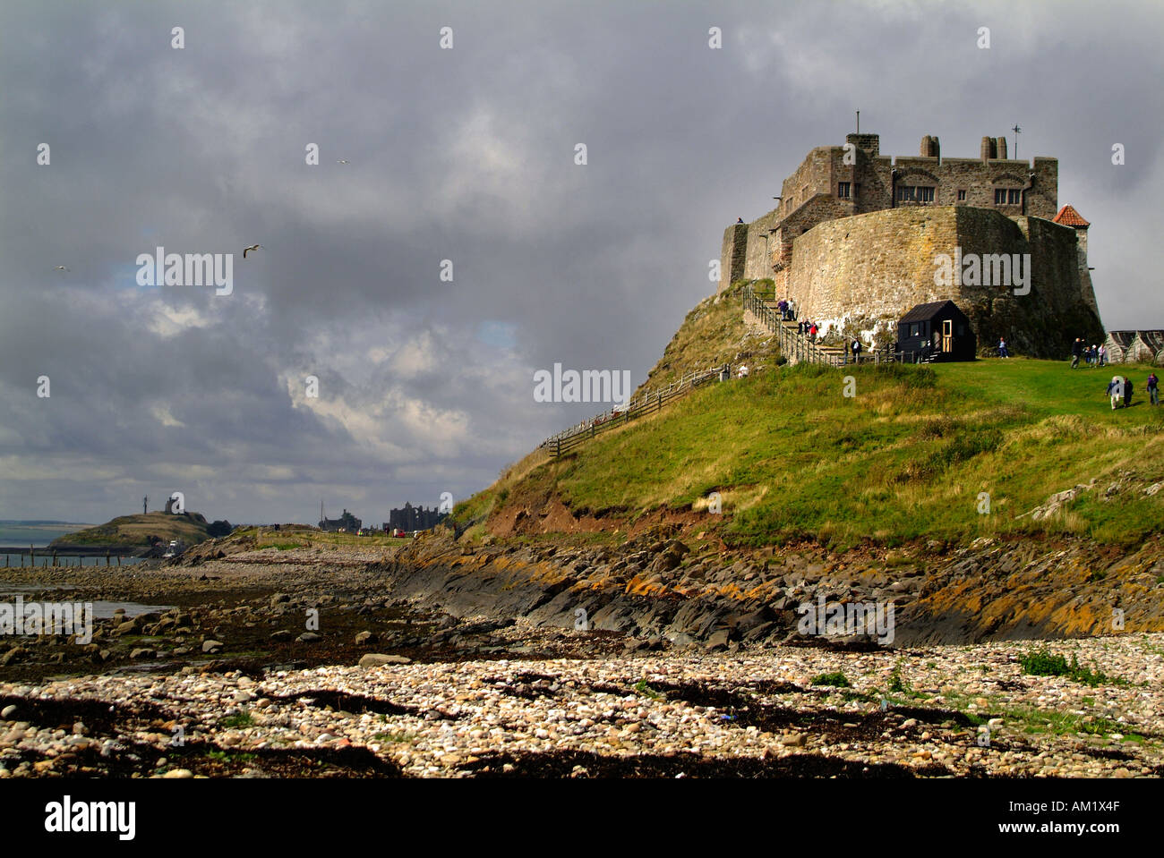 Lindisfarne Holy Island Northumberland Coast Stock Photo - Alamy