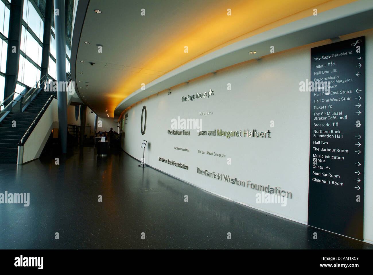 The Sage Centre Interior Gateshead England Stock Photo - Alamy