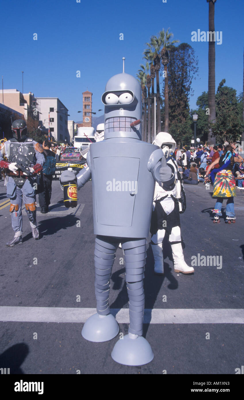 Beer drinking cigar smoking robot marching at the Doo Dah Parade ...