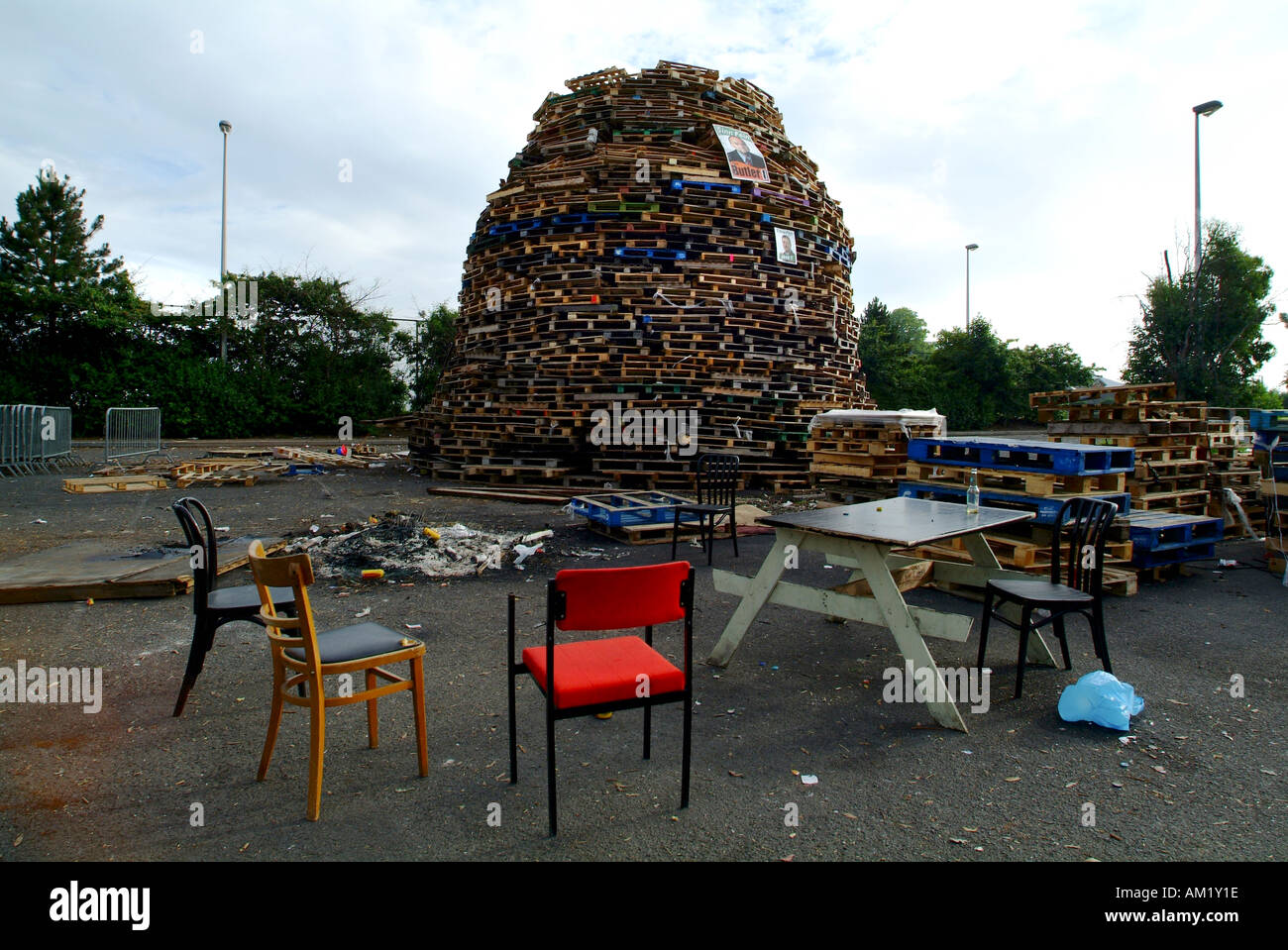12th July Bonfire Stock Photo - Alamy