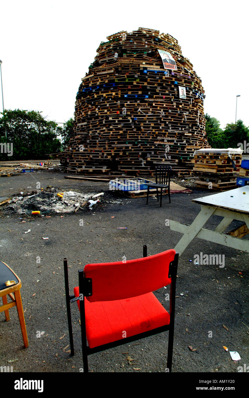 12th July Bonfire Stock Photo - Alamy