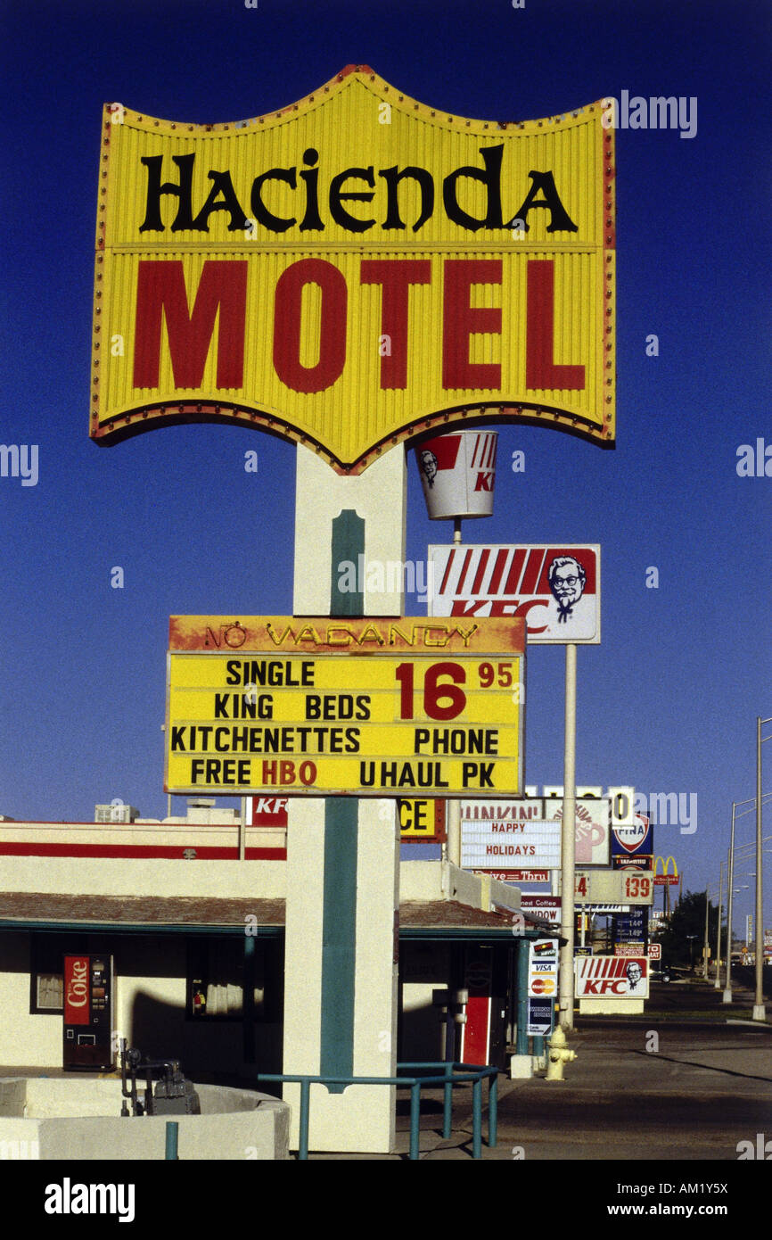 geography / travel, USA, New Mexico, traffic / transport, road sign for ...