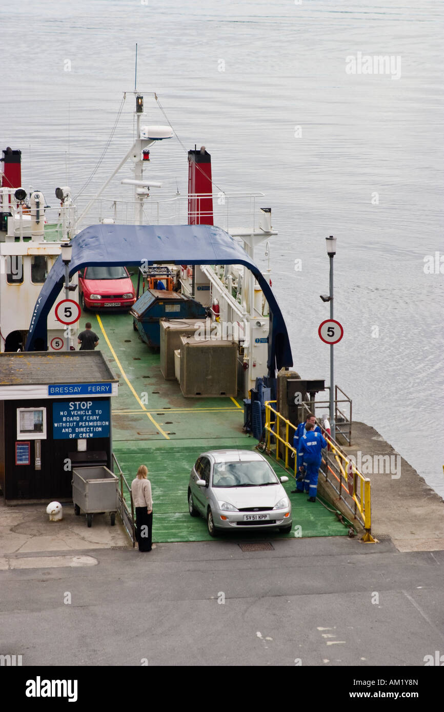 Car ferry in the harbour Stock Photo - Alamy