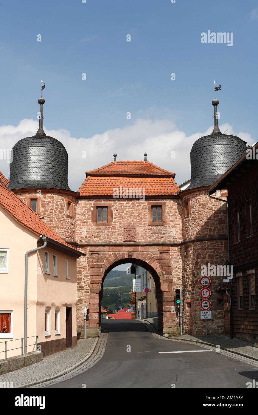 City gate, Tann, Rhoen, Hesse, Germany Stock Photo - Alamy