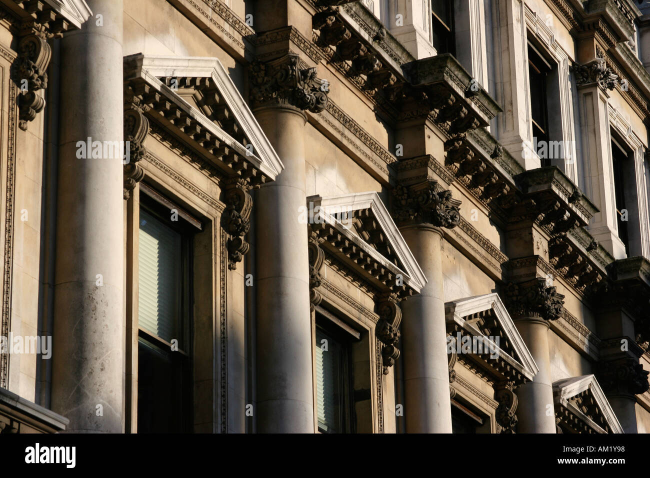 architectural detail on building in London Stock Photo - Alamy