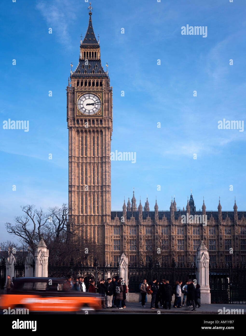 Big Ben with an Easyjet Taxi Stock Photo - Alamy