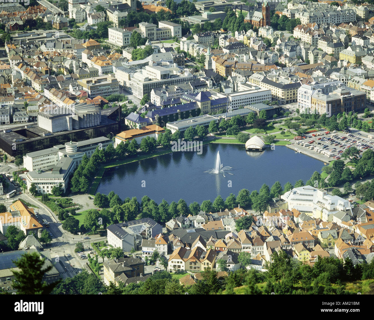 geography / travel, Norway, Bergen, overviews, view, overview, city ...