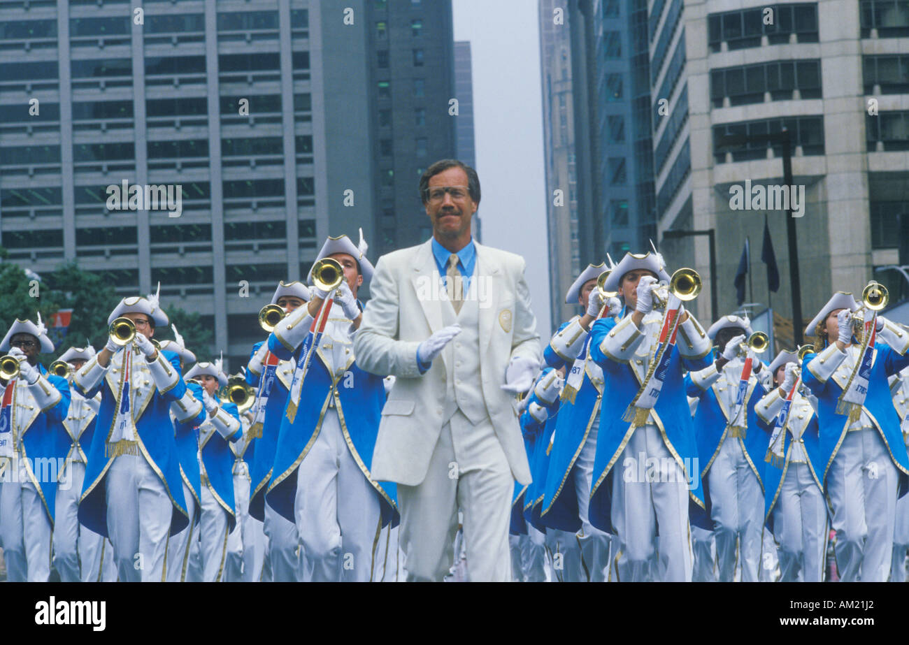 Trumpeters Marching in American Bicentennial Parade Philadelphia ...