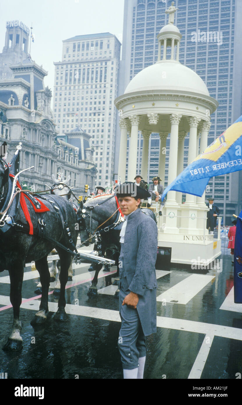 Float in American Bicentennial Parade Philadelphia Pennsylvania Stock ...
