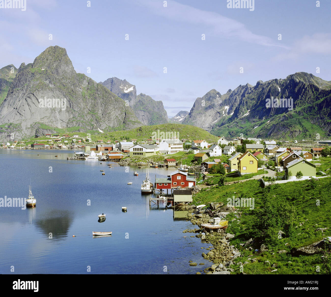 geography / travel, Norway, Lofoten, Moskenesoy Island, Reine ...