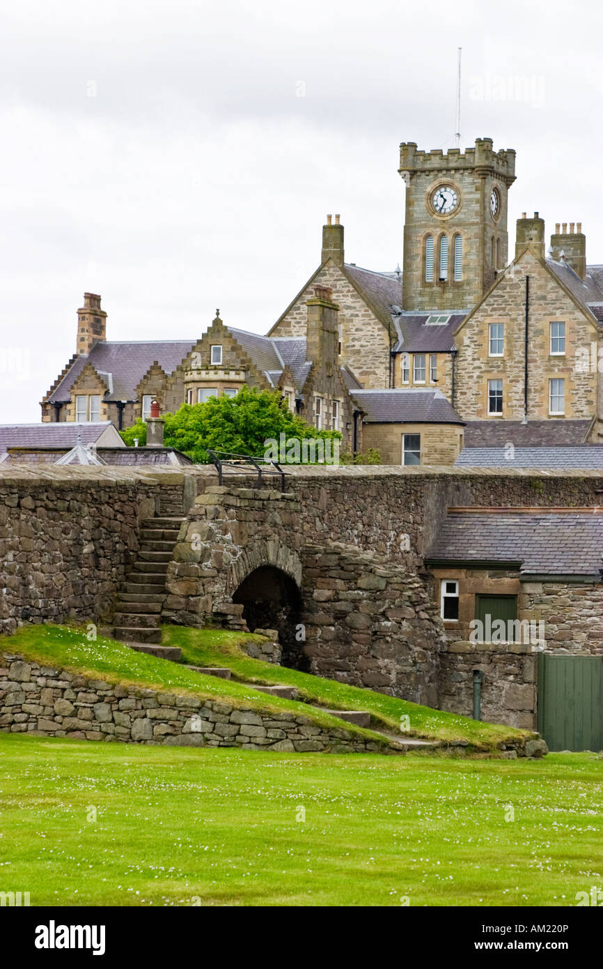 Clock tower in Lerwick Shetland Stock Photo - Alamy
