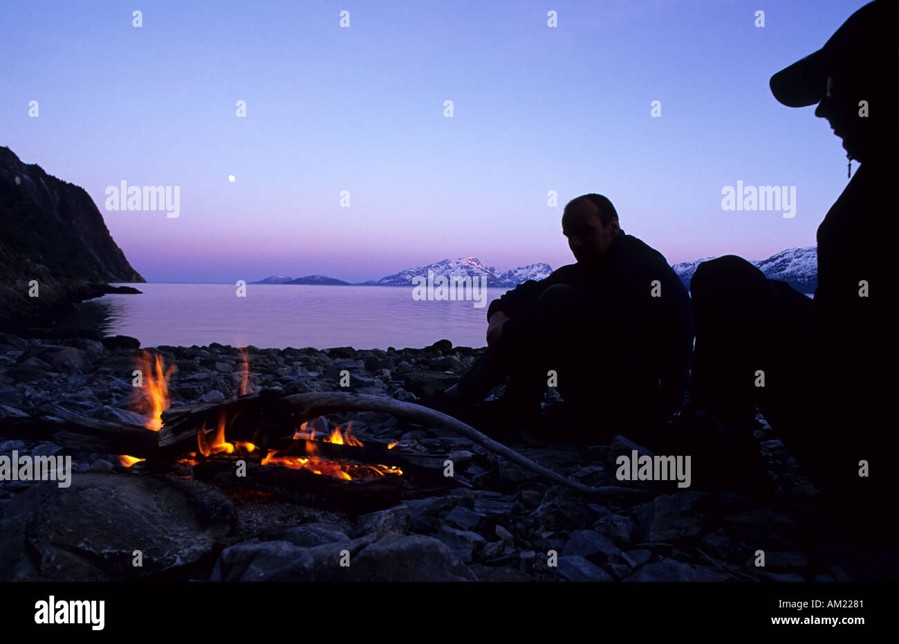 Campfire, Glacier Bay National Park, Alaska Stock Photo - Alamy