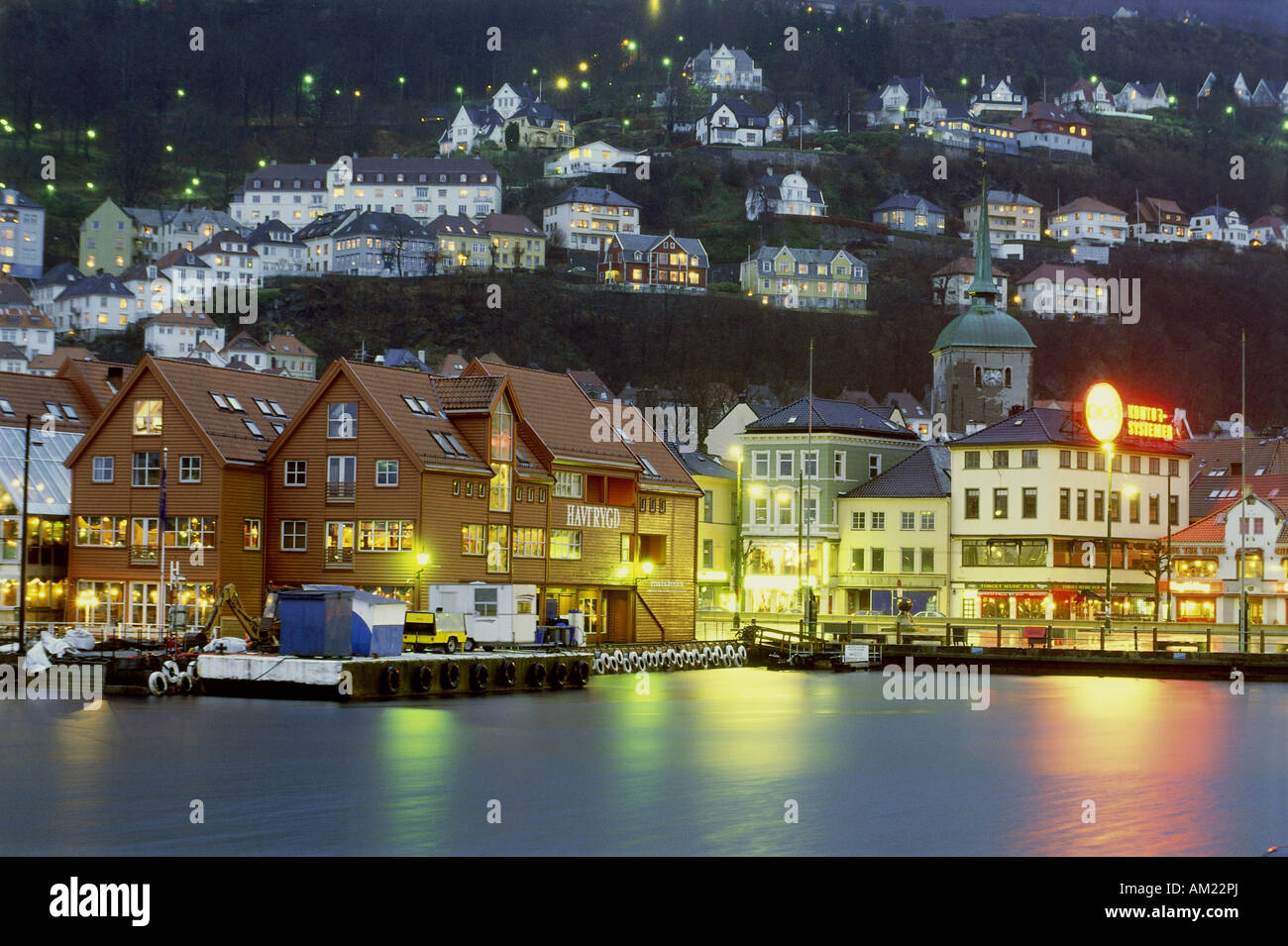 geography / travel, Norway, Bergen, city views, cityscape port and town ...