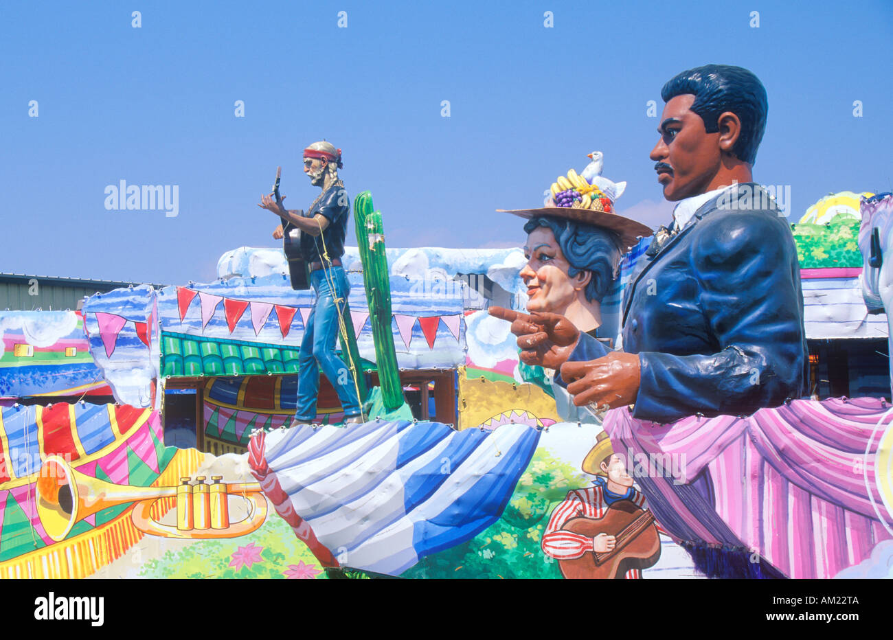 Float in Mardi Gras Parade New Orleans Louisiana Stock Photo - Alamy