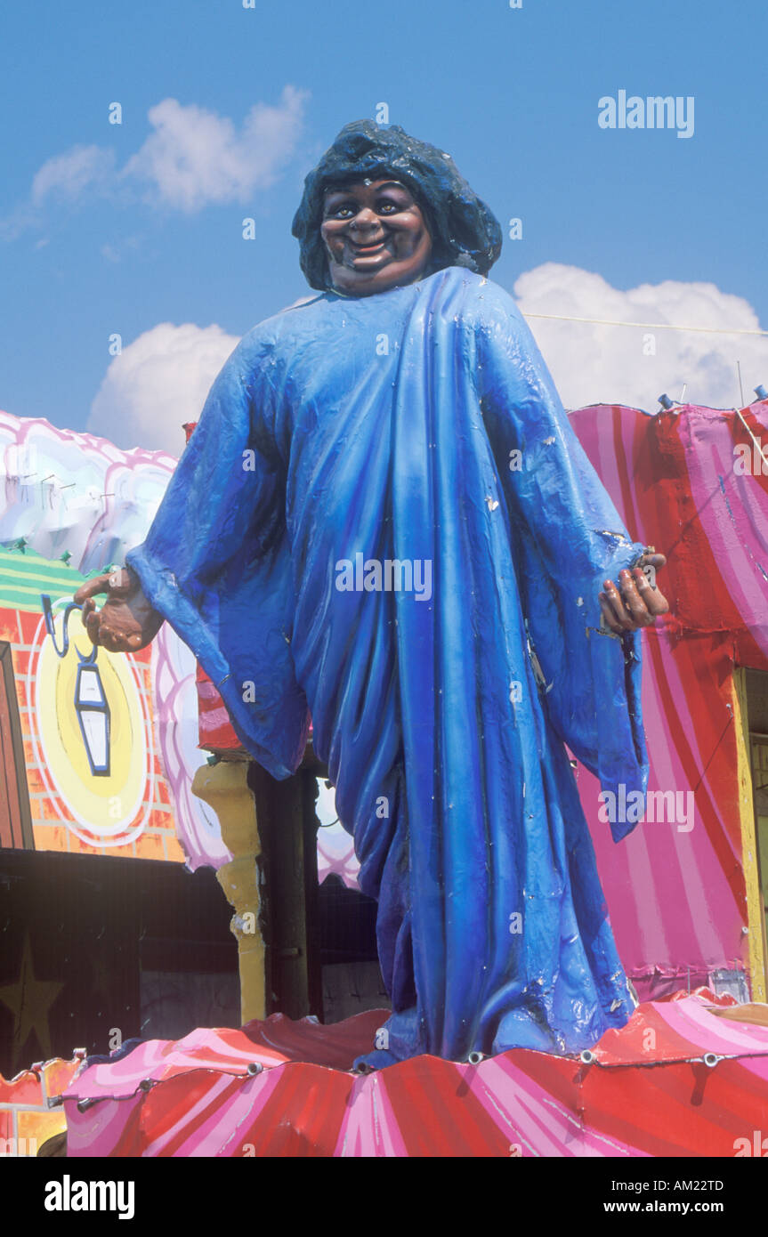 Female African American Effigy on Float in Mardi Gras Parade New ...