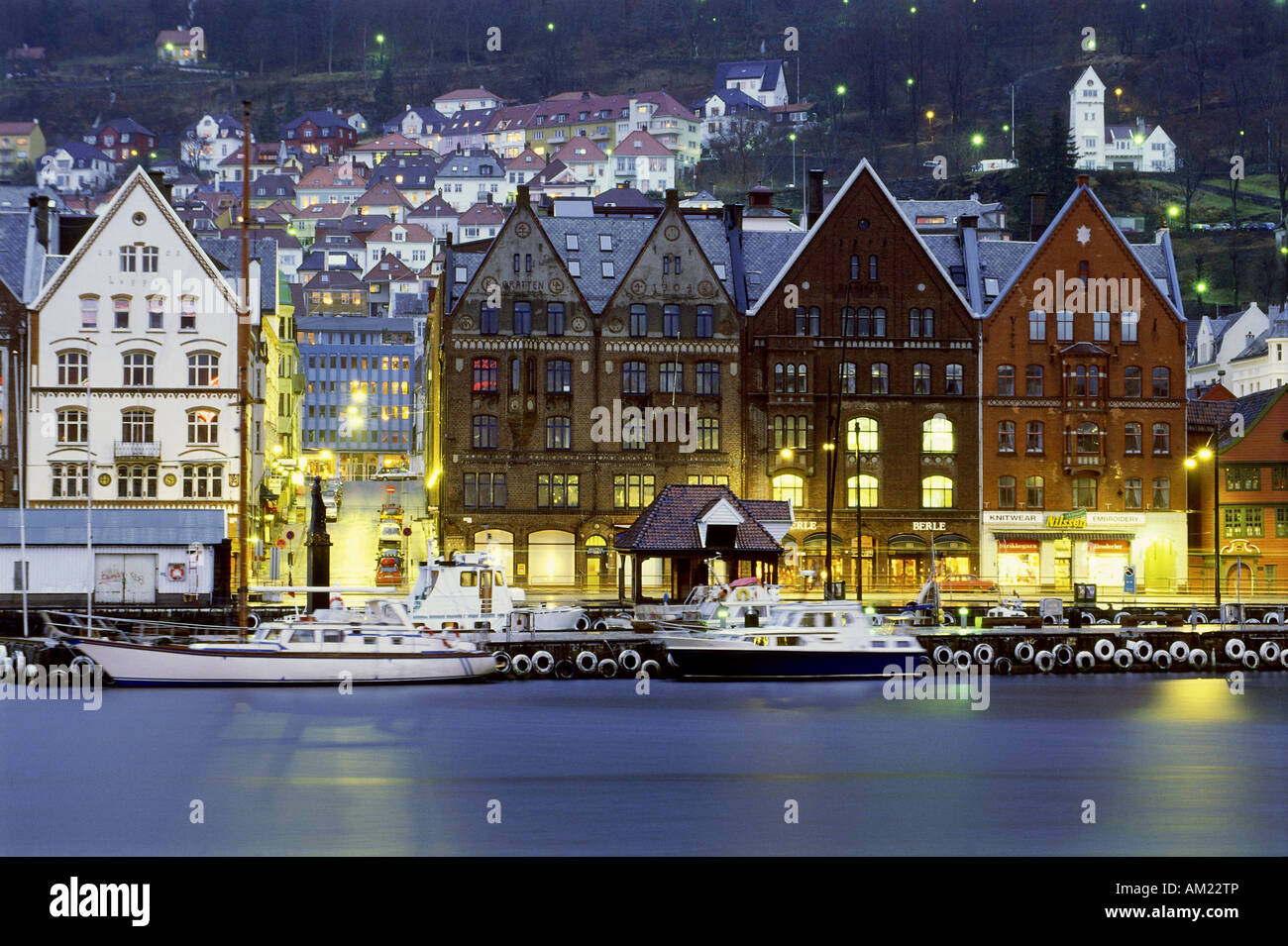 geography / travel, Norway, Bergen, city views, cityscape look at port ...