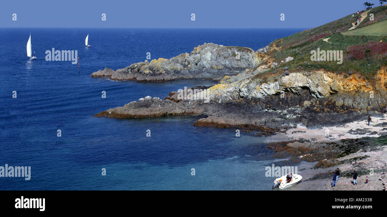 france brittany emerald coast le val andre Stock Photo - Alamy