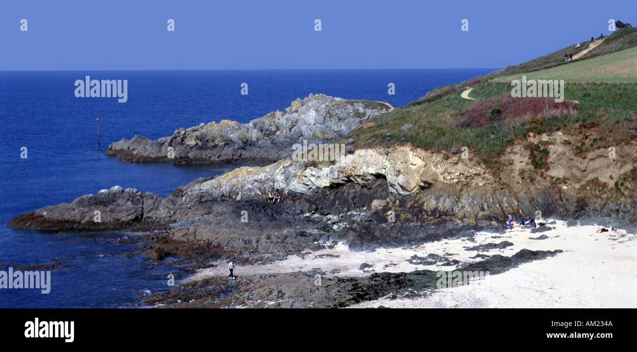 france brittany emerald coast le val andre Stock Photo - Alamy