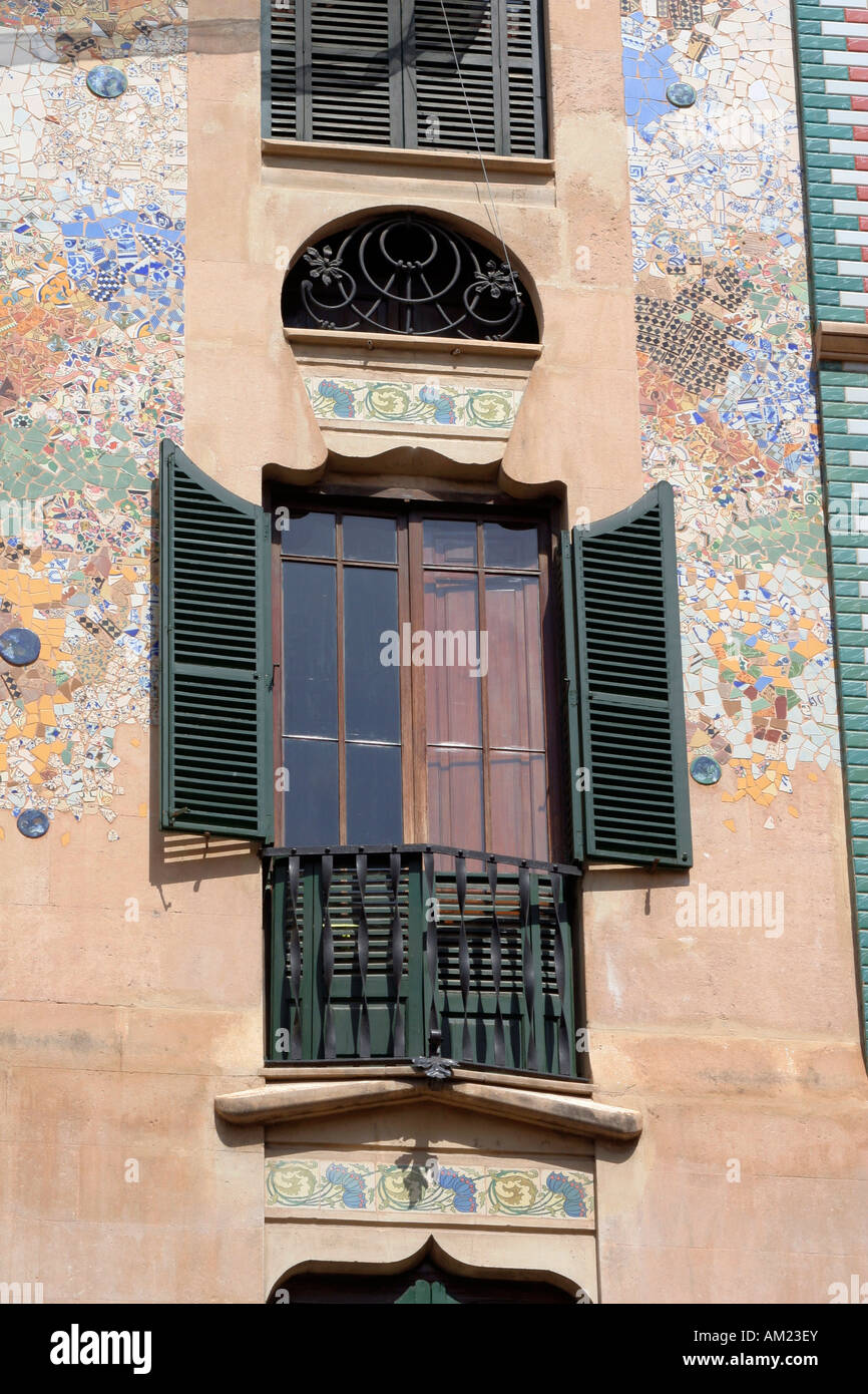 Art Nouveau buildings in the historical old town, Palma, Mallorca ...