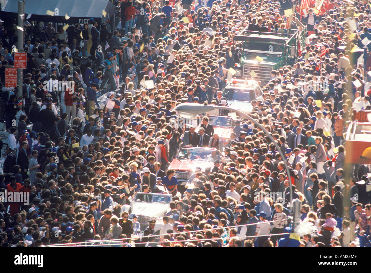 Procession During Ticker Tape Parade New York City New York Stock Photo ...