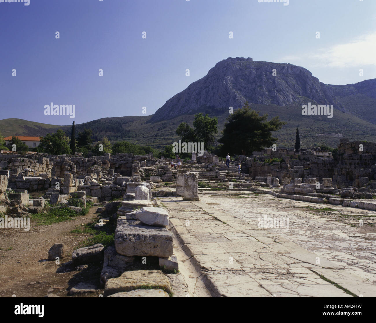 geography / travel, Greece, Corinth, excavations, Lechaion road ...