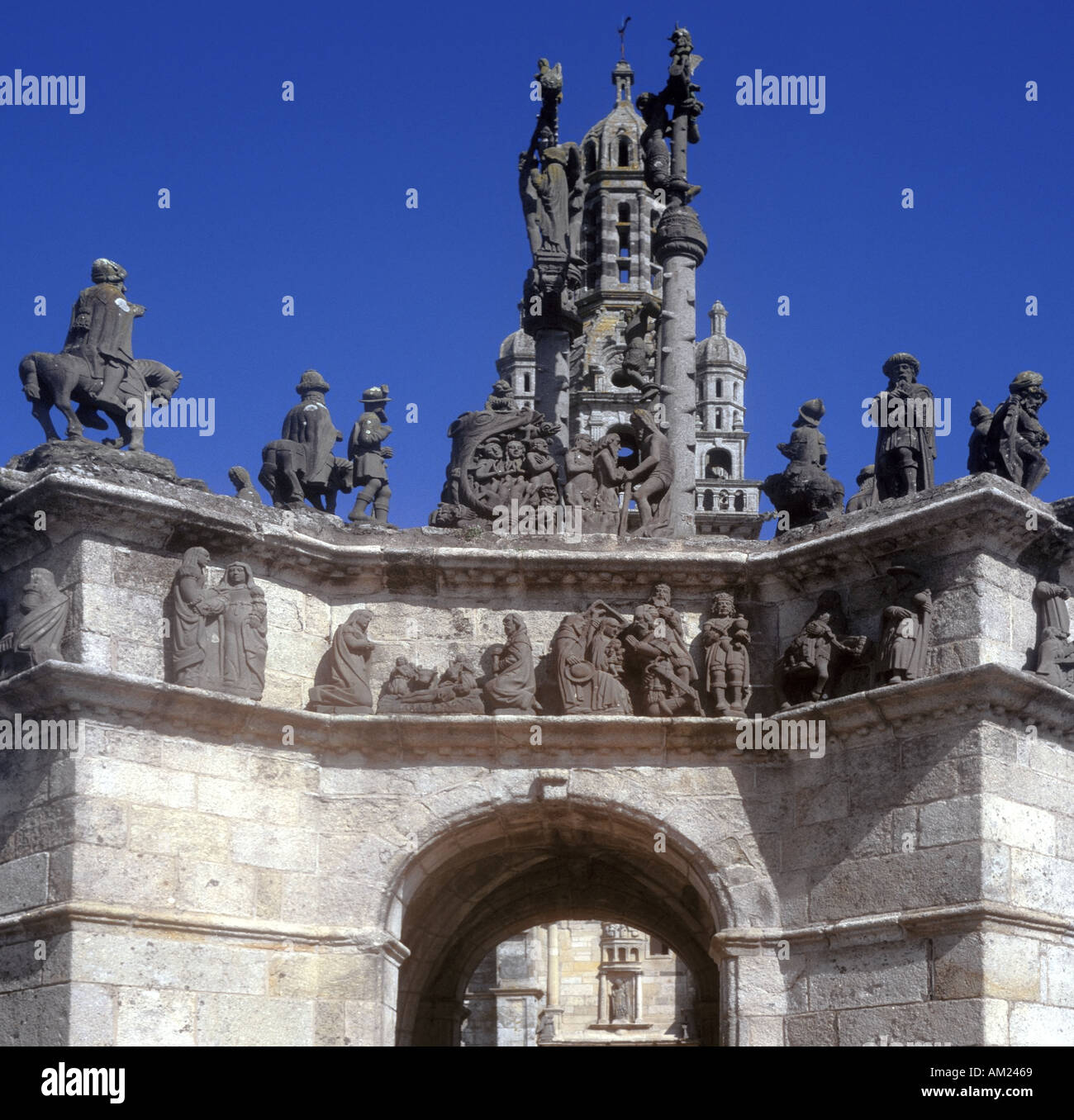 france parish closes enclos paroissial pleyben finistere Stock Photo ...