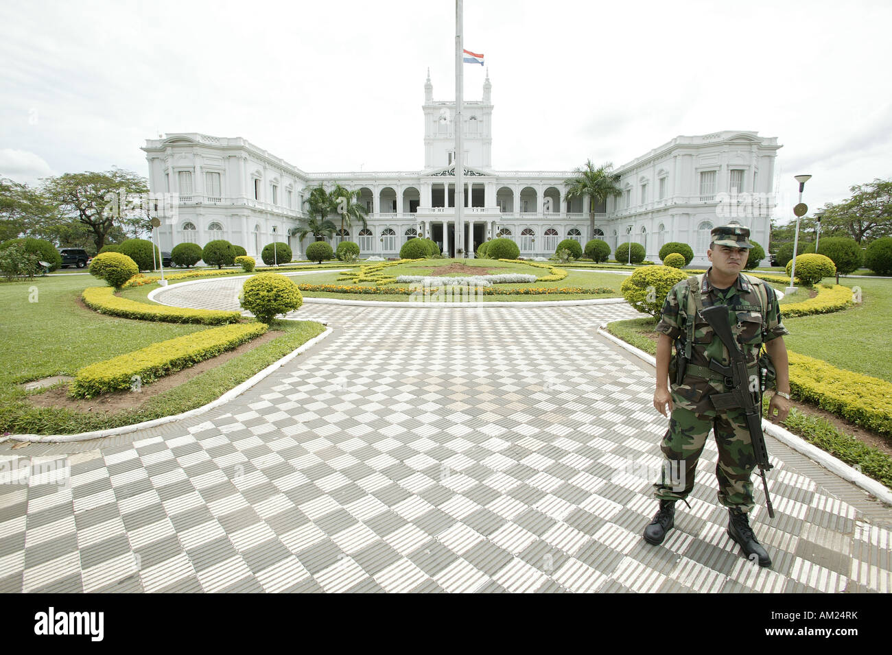 Palace of the president, Acuncion, Paraguay, South America Stock Photo ...