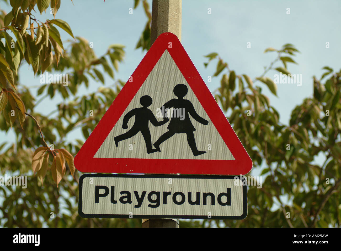 Playground safety sign hi-res stock photography and images - Alamy