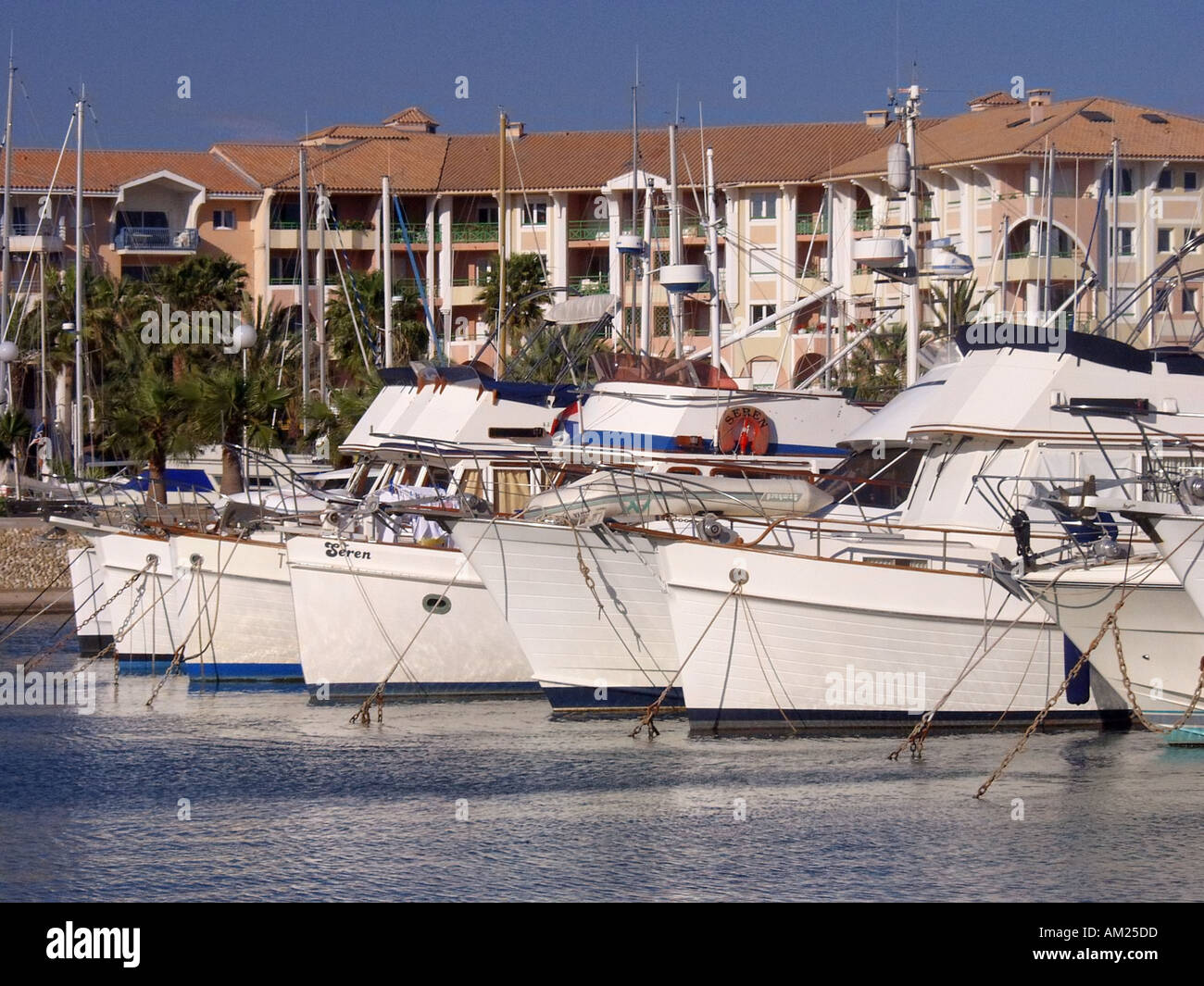 france provence cote d azur var frejus harbour Stock Photo - Alamy