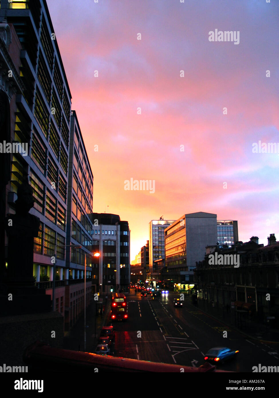 Farringdon London Sunset Stock Photo - Alamy