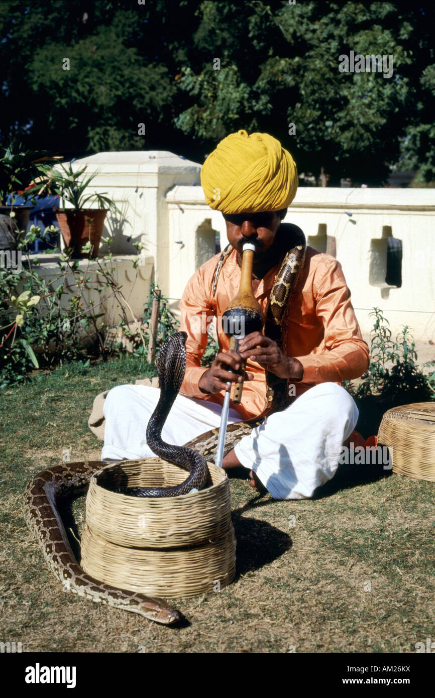 Snake Charmer With Flute And Snakes High Resolution Stock Photography ...