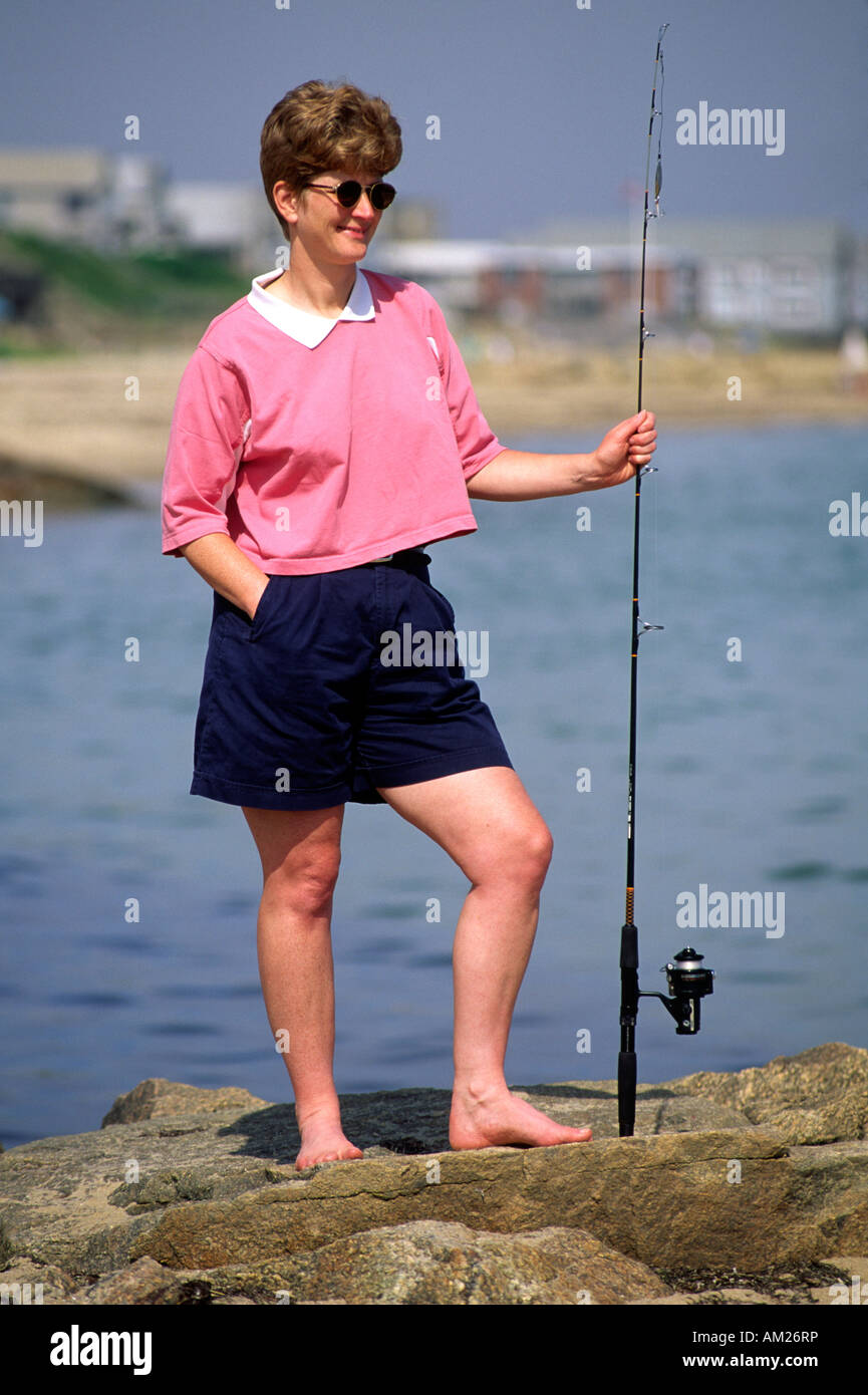 Woman thirties on vacation on Cape Cod Massachusetts Stock Photo - Alamy