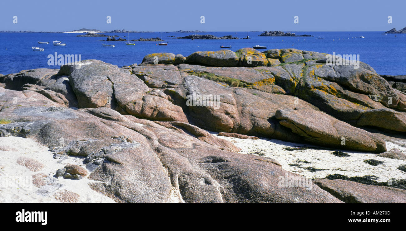 france cotes d armour cote de granit rose breton corniche trebeurden ...