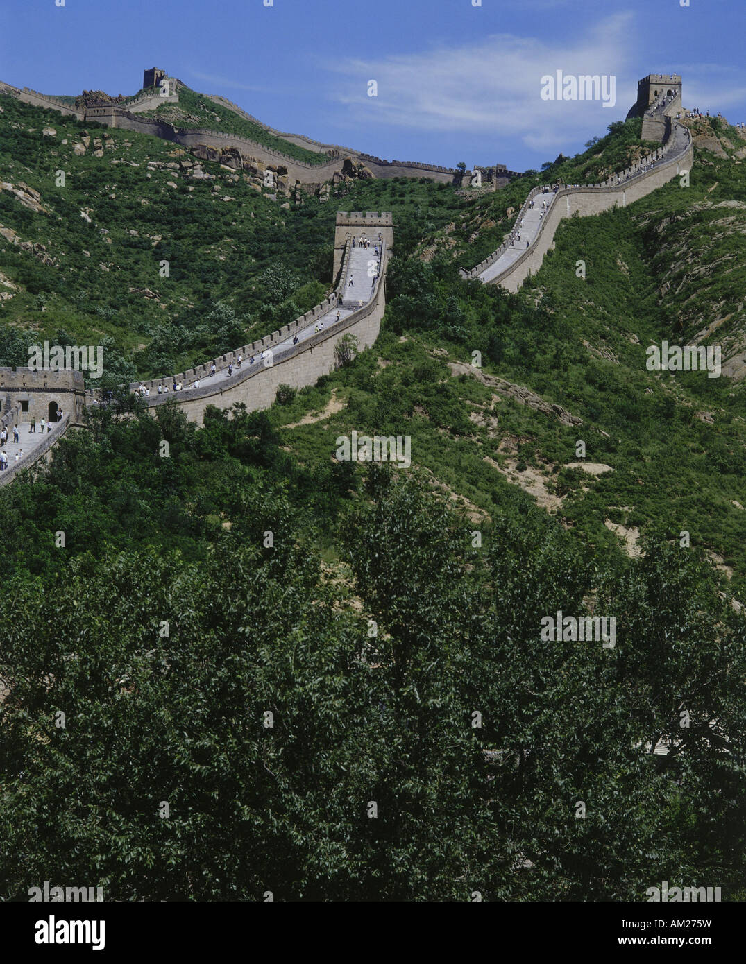 geography / travel, China, Great Wall, near Beijing, landscape ...