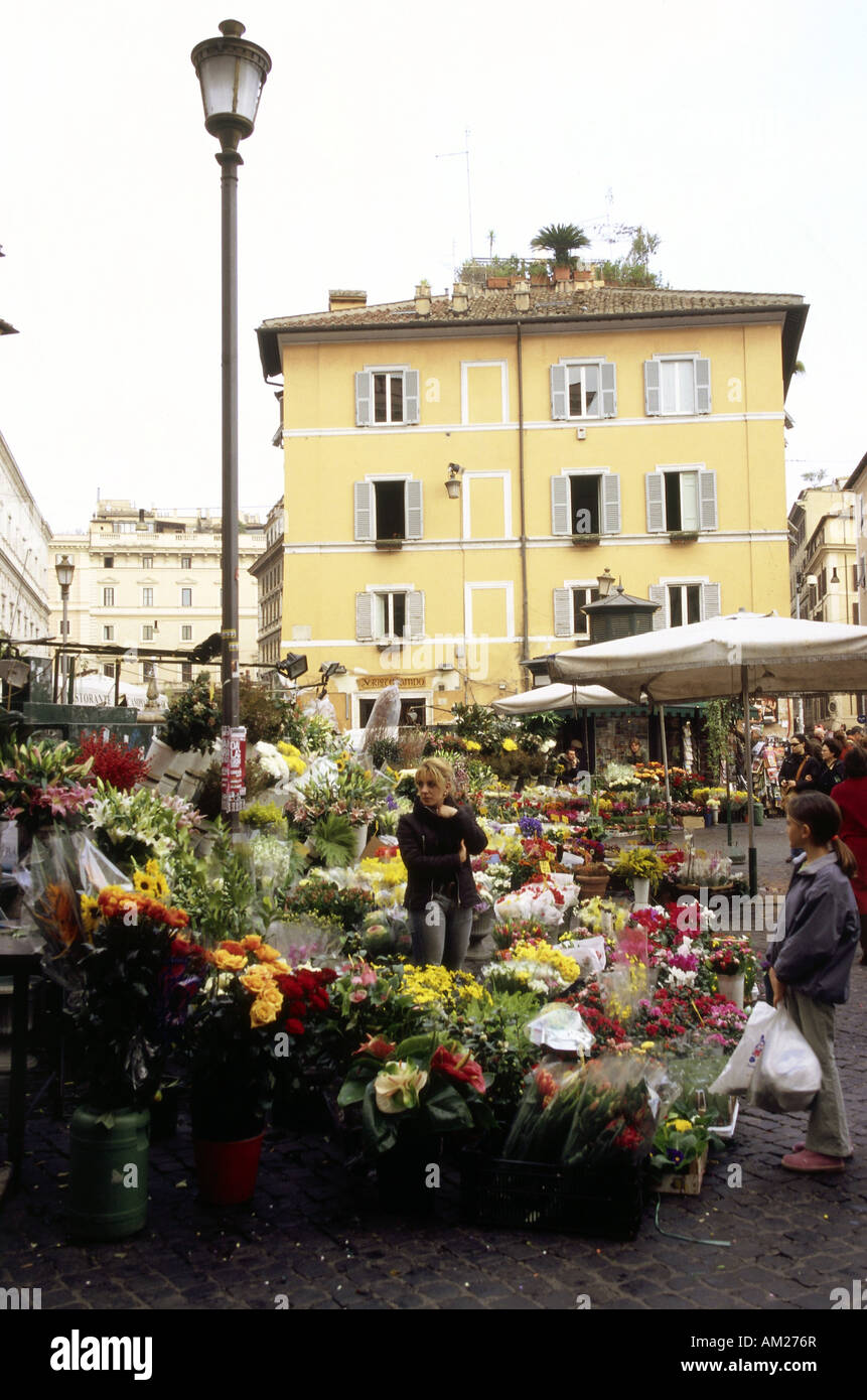 geography / travel, Italy, Rome, markets, flower market, Campo de ...