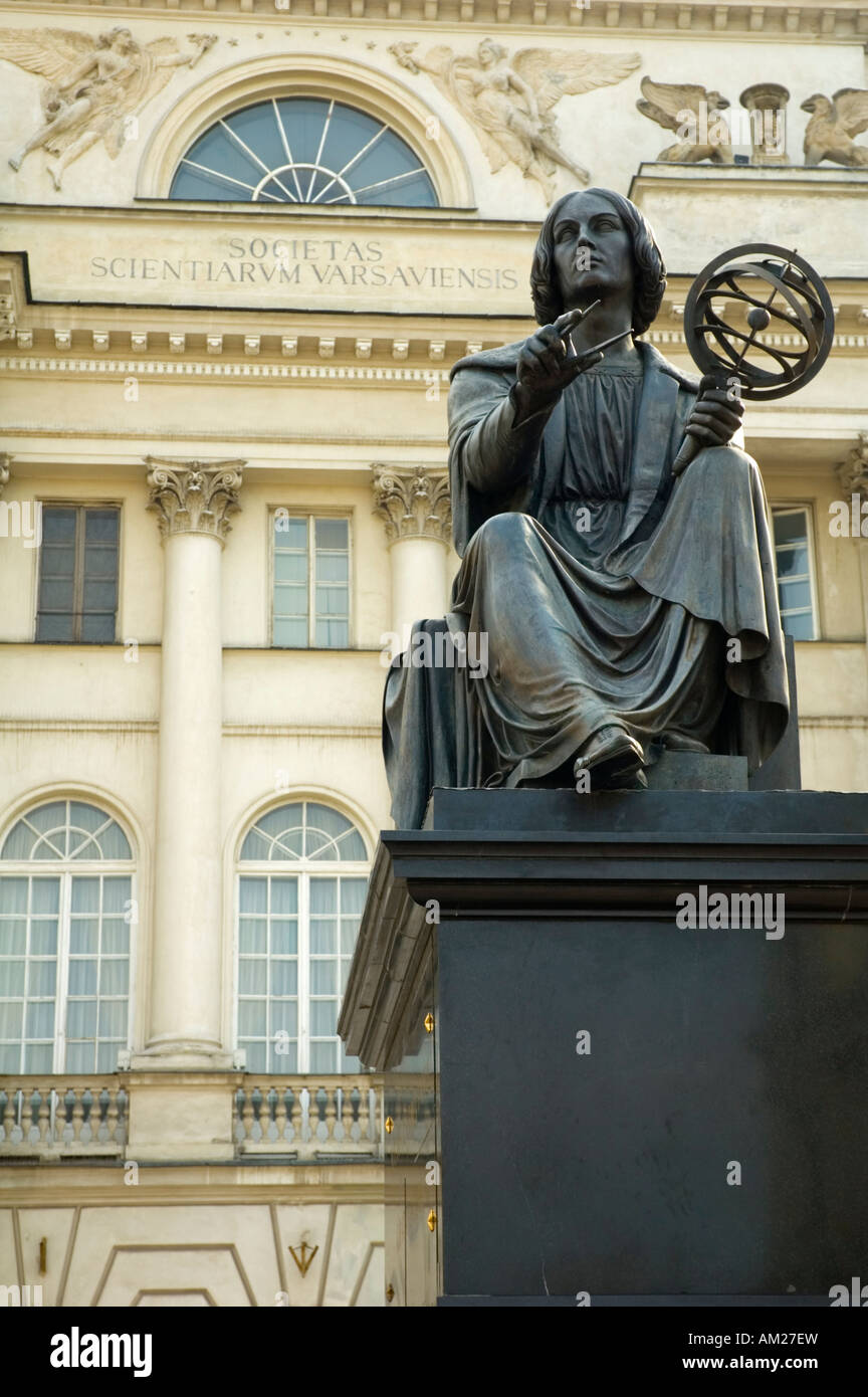 Statue of Copernicus central Warsaw Poland EU Stock Photo - Alamy