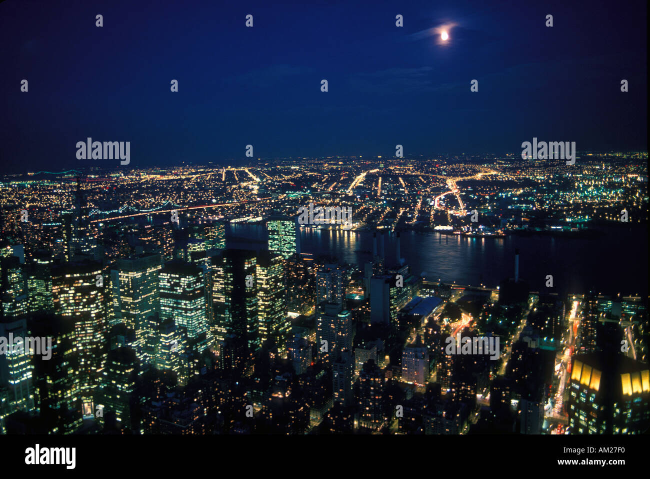 Manhattan at Nighttime New York USA Stock Photo - Alamy