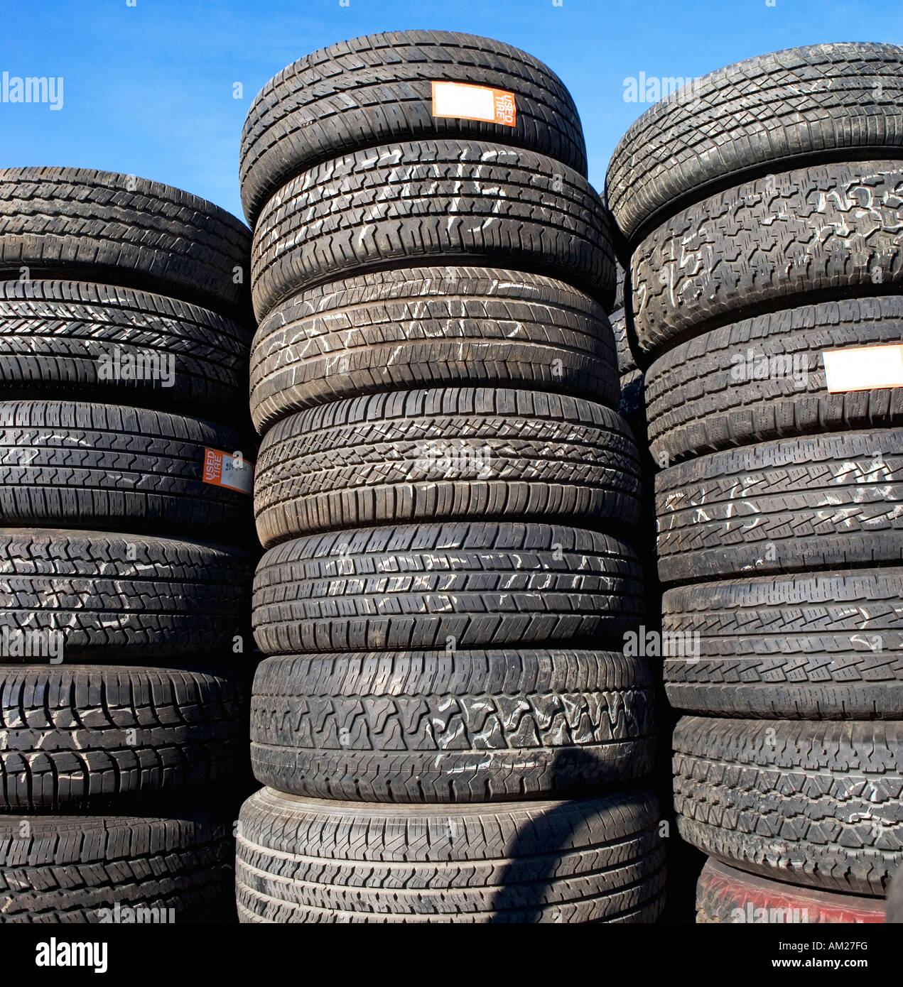 old, tires, used, tires, retreads, transportation, car, truck Stock ...