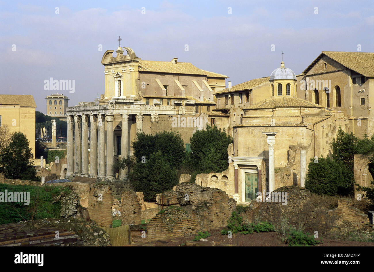 geography / travel, Italy, Rome, Roman Forum, Temple of Antoninus and ...