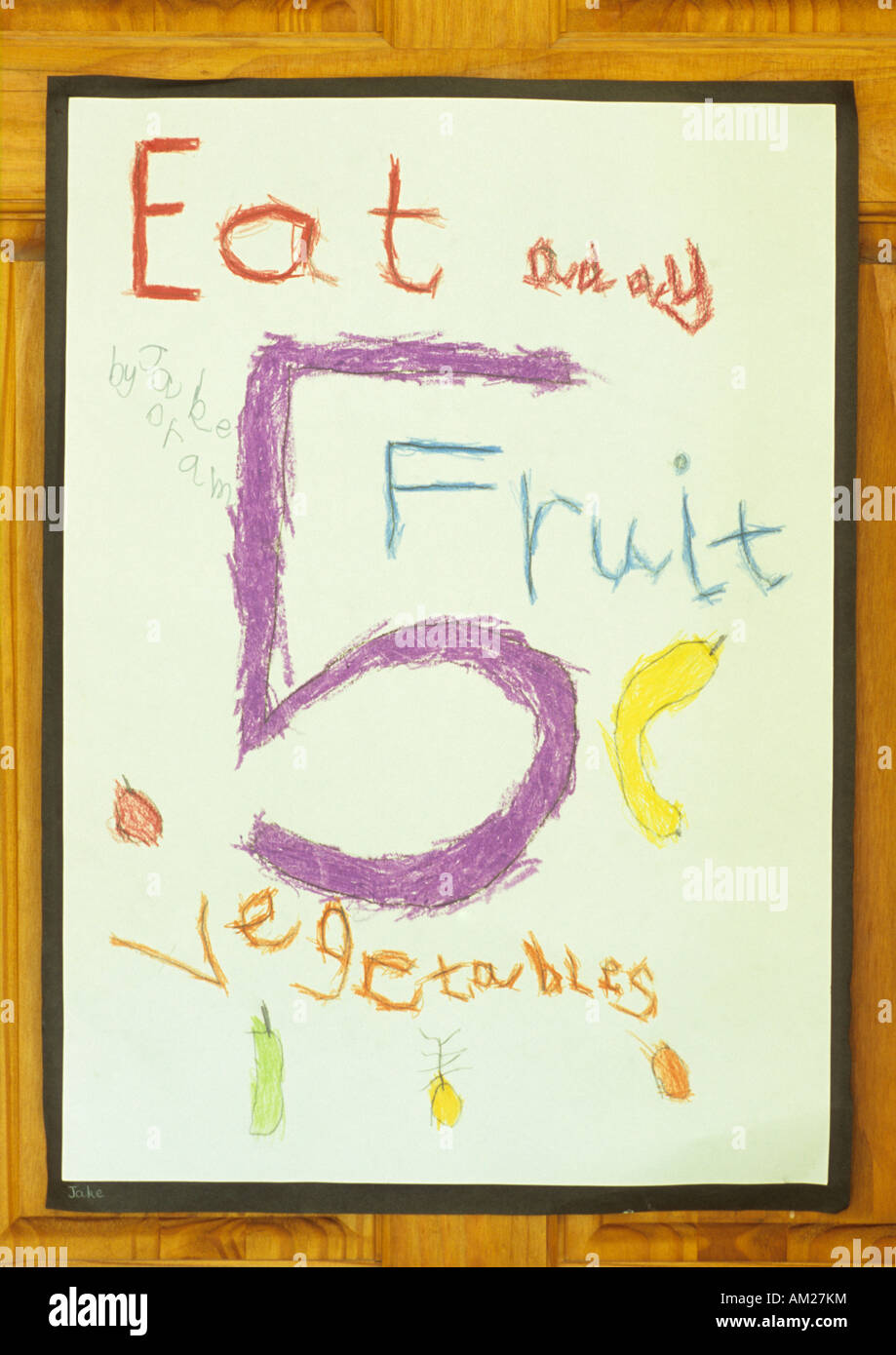Eat Fruit Be Healthy Poster Stock Photos & Eat Fruit Be Healthy Poster ...