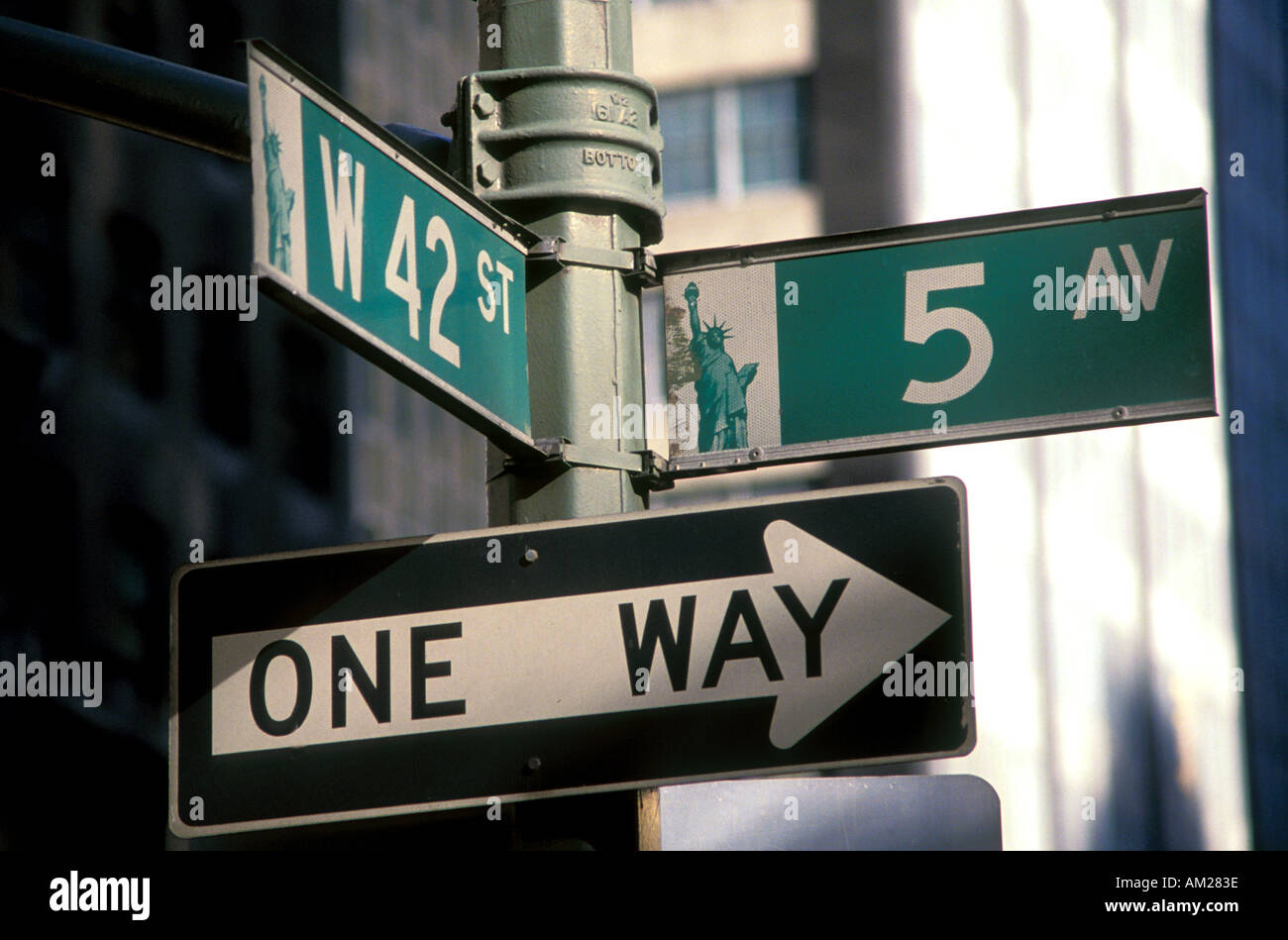Street Sign New York USA Stock Photo - Alamy