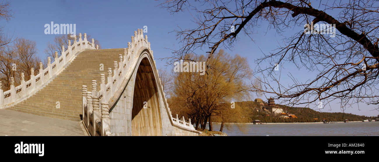 The Jade Belt Bridge The Summer Palace Beijing P R of China Stock Photo ...